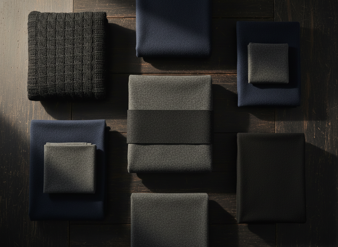 Refined winter dressing for men using grey, black, and navy