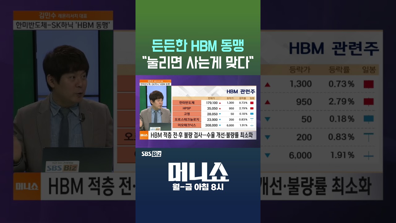 [머니숏] 든든한 HBM 동맹 "눌리면 사는게 맞다"
