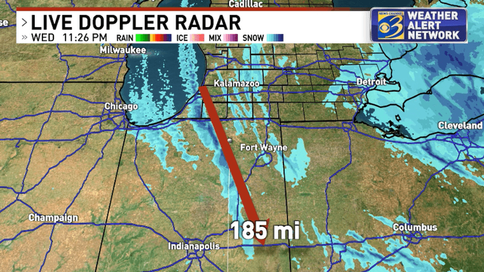 Lake effect snow pounds Berrien County, NW Indiana; more snow on the way