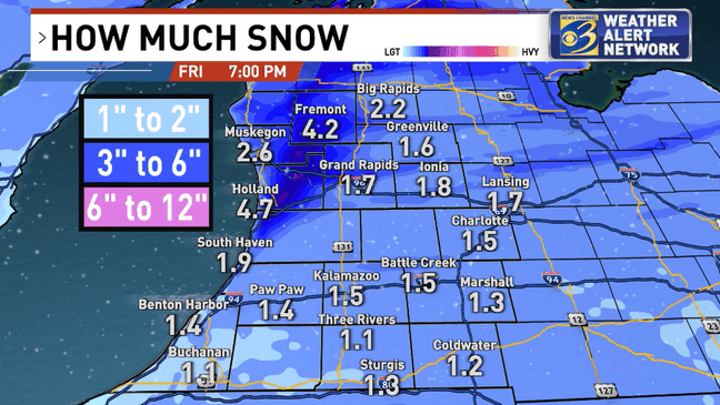 Lake effect snow pounds Berrien County, northwest Indiana; more snow on ...
