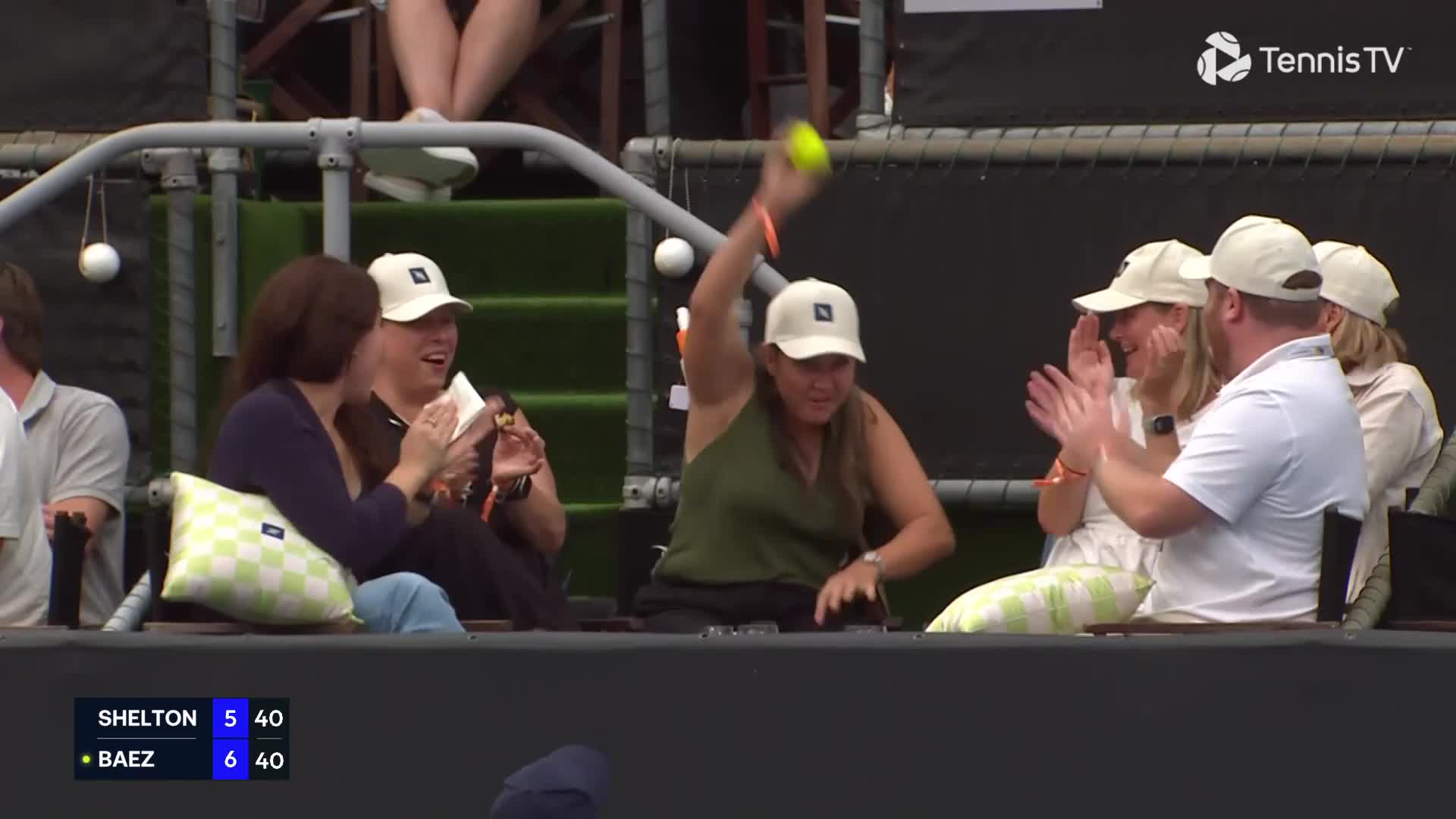 Wow! What a point by Ben Shelton in Auckland