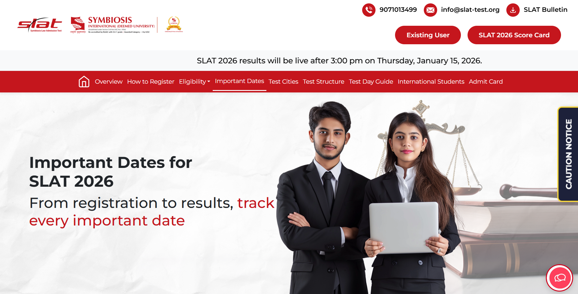 SLAT result 2026 will be released today at stat.test.org: Check steps ...