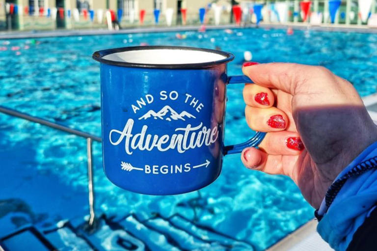 I visited the community pool, where you can try supervised cold-water ...