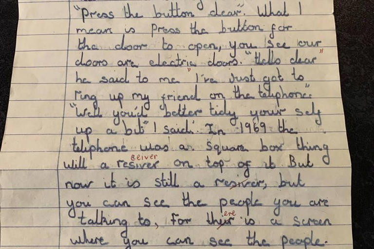 Schoolgirl's letter from 1969 makes incredibly accurate future predictions