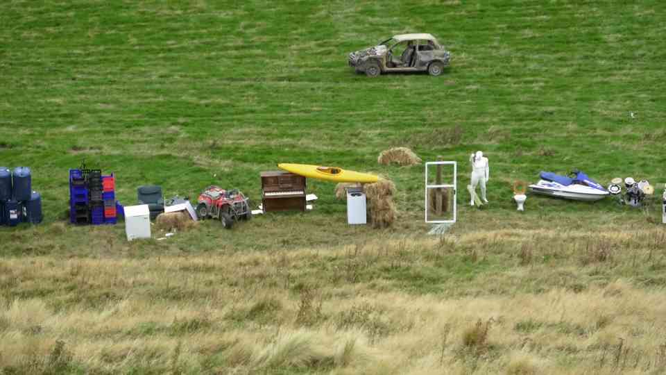 100 Tires Vs Mountain! Extreme Destruction Bowling (1080p_50fps_H264 ...