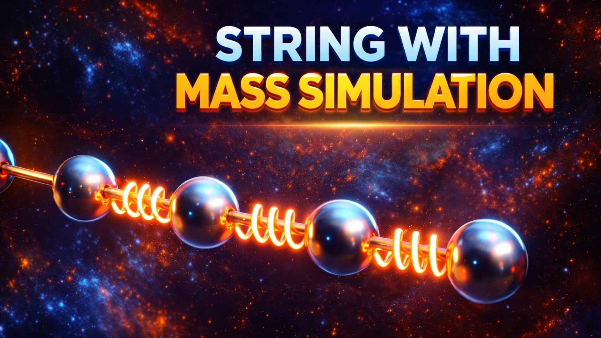 How to model a string with mass using Python