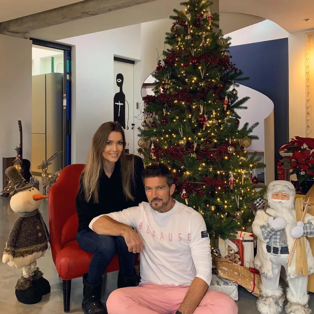 El salón de Antonio Banderas y Nicole Kimpel: paredes clásicas ...