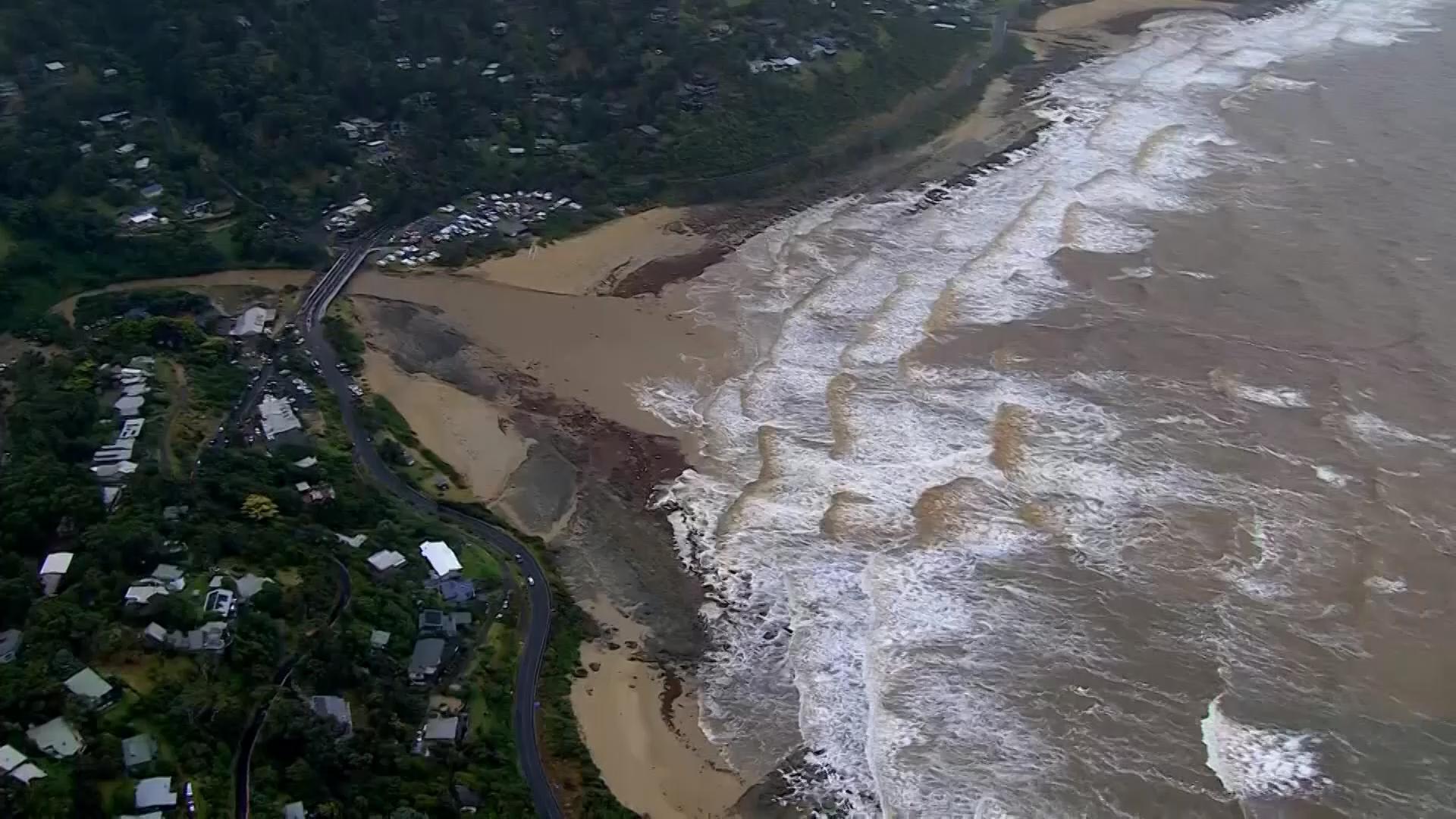 Cars swept out to sea after flash flooding in Australia's Victoria state