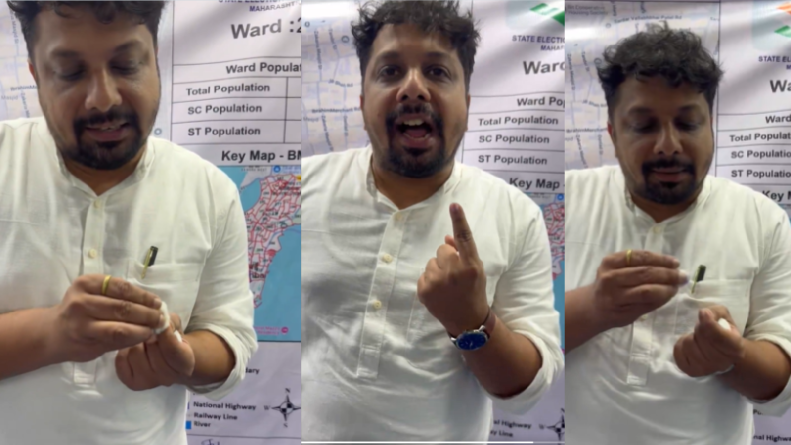 Why is a marker pen being used instead of indelible ink in BMC ...