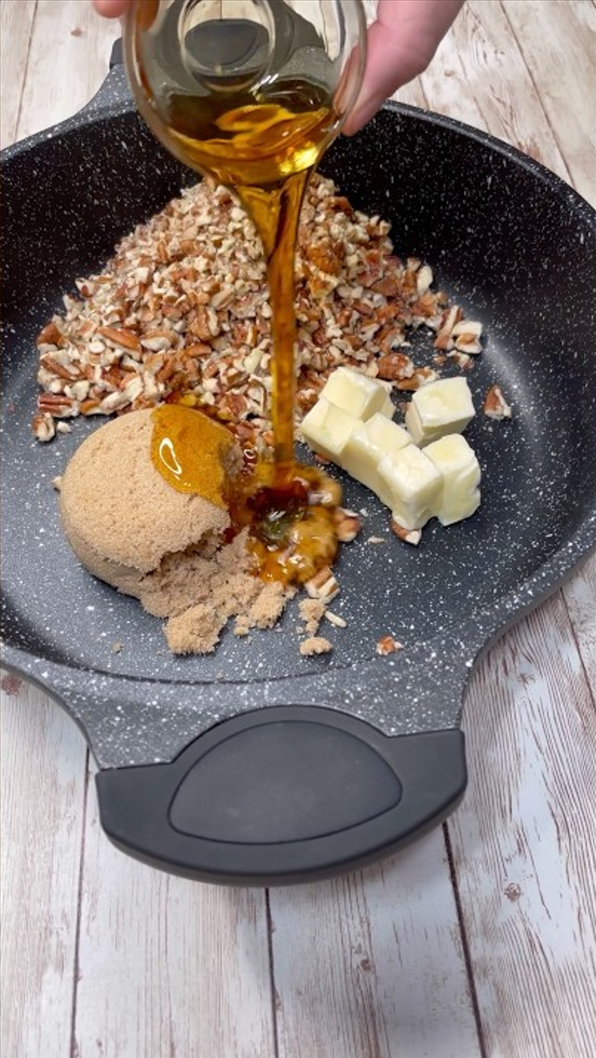 Maple pecan upside down cake recipe