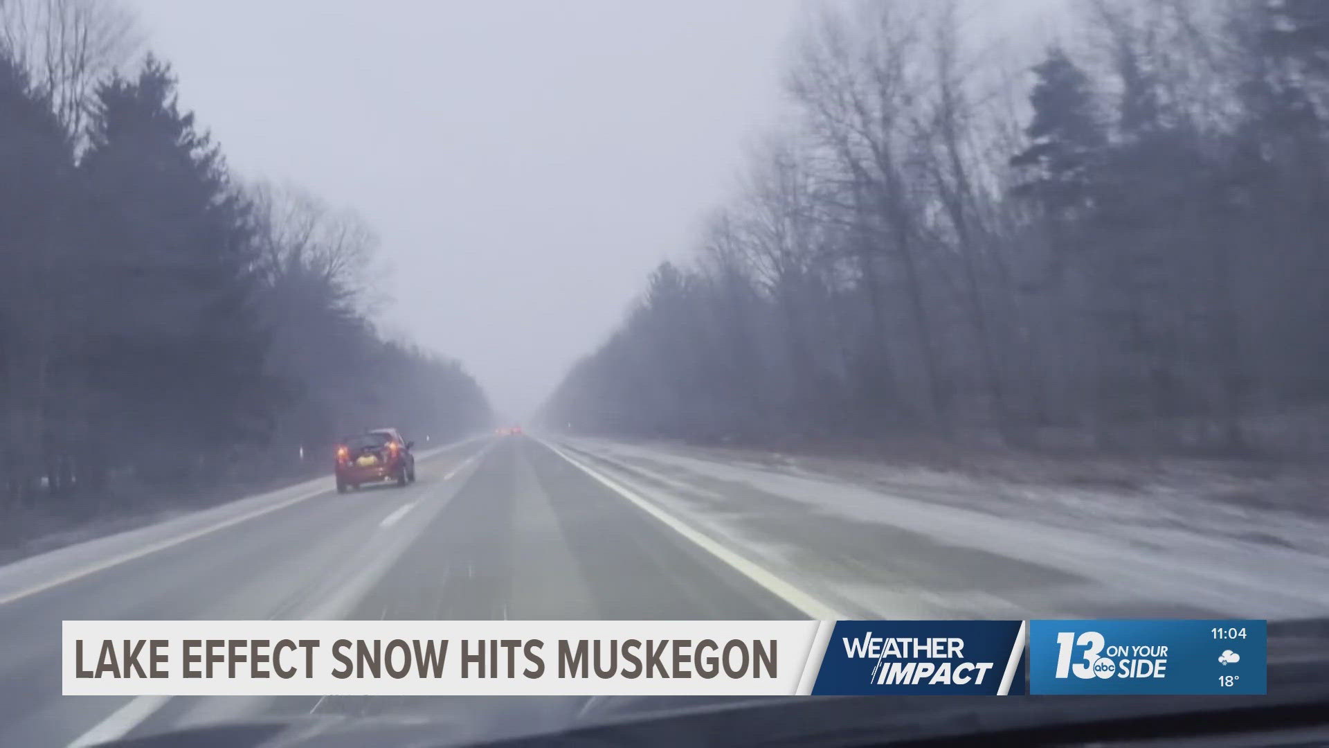 Lake-effect snow hits Muskegon