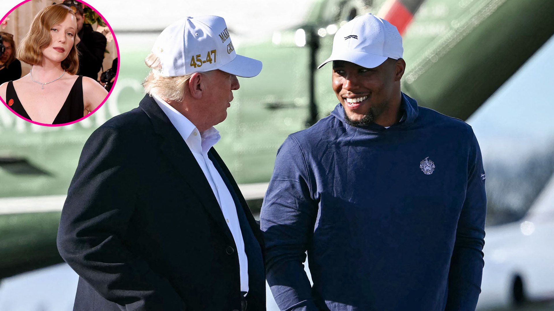 Hannah Einbinder says Saquon Barkley jinxed Eagles by golfing with Trump