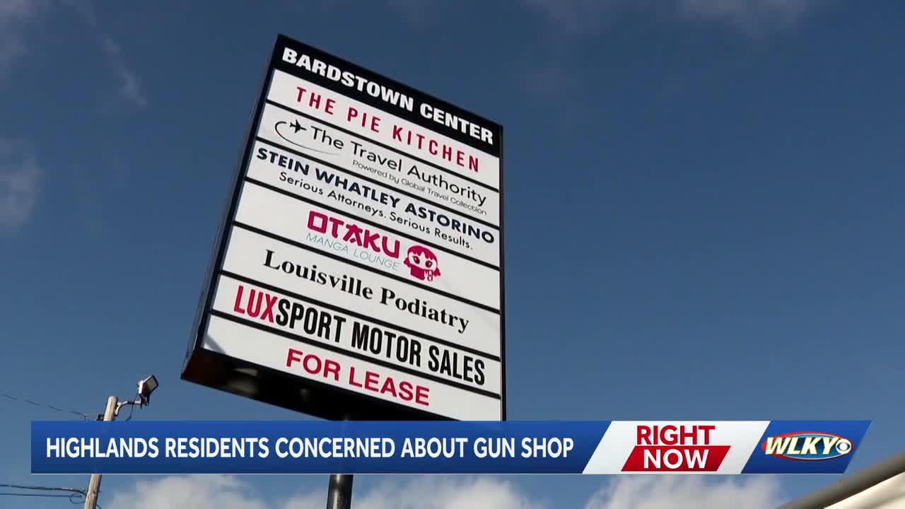 Residents voice concerns about gun store opening in Highlands area