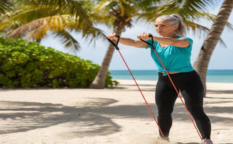 Resistance band press: The joint-friendly move Americans are using to ...