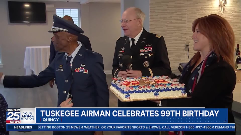 Tuskegee airman, WWII veteran honored at 99th birthday celebration