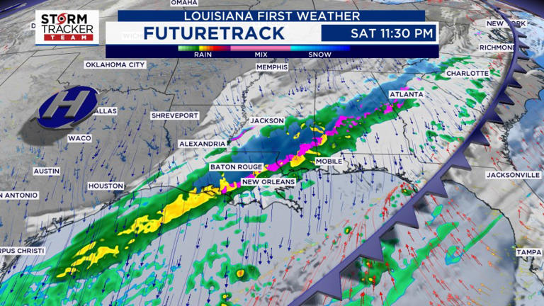 Baton Rouge weather: Another shot of cold air tonight