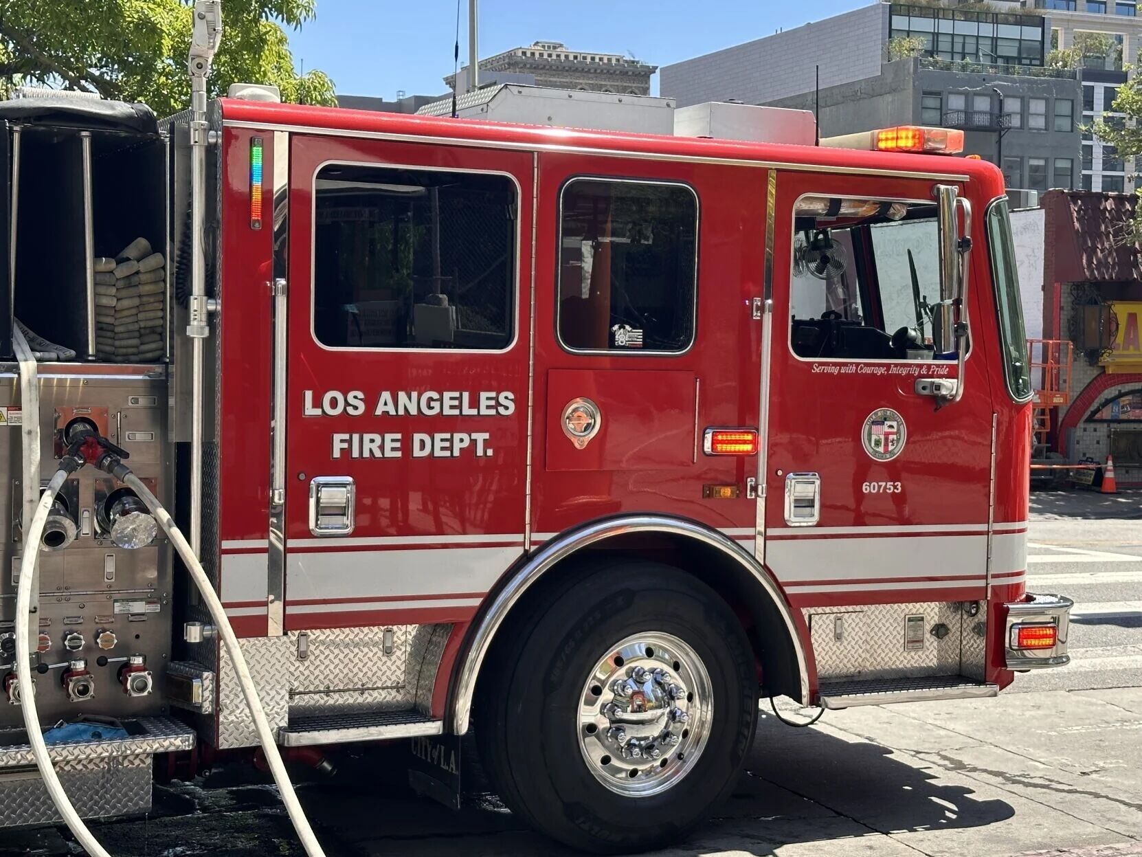 Fire reported at four story office building on South Sepulveda Boulevard