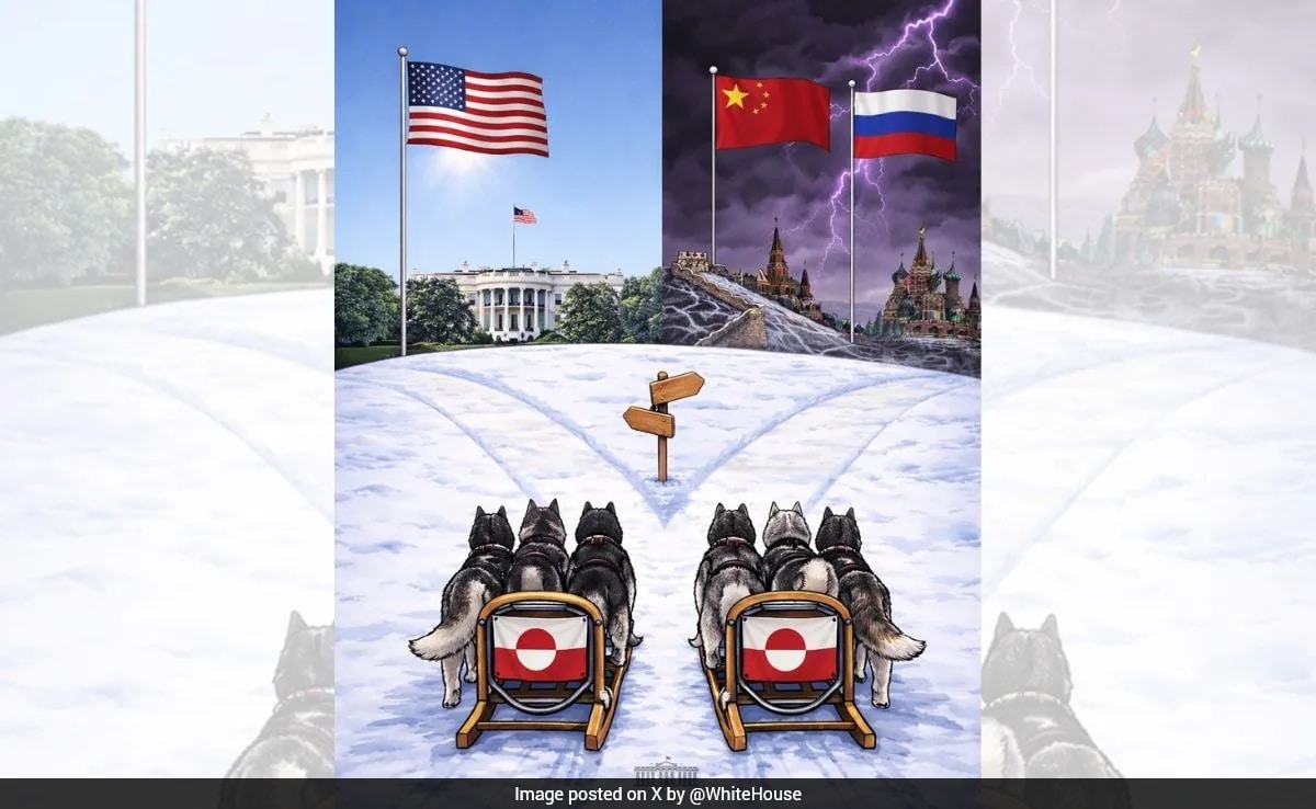 Which way, Greenland man? White House posts controversial graphic