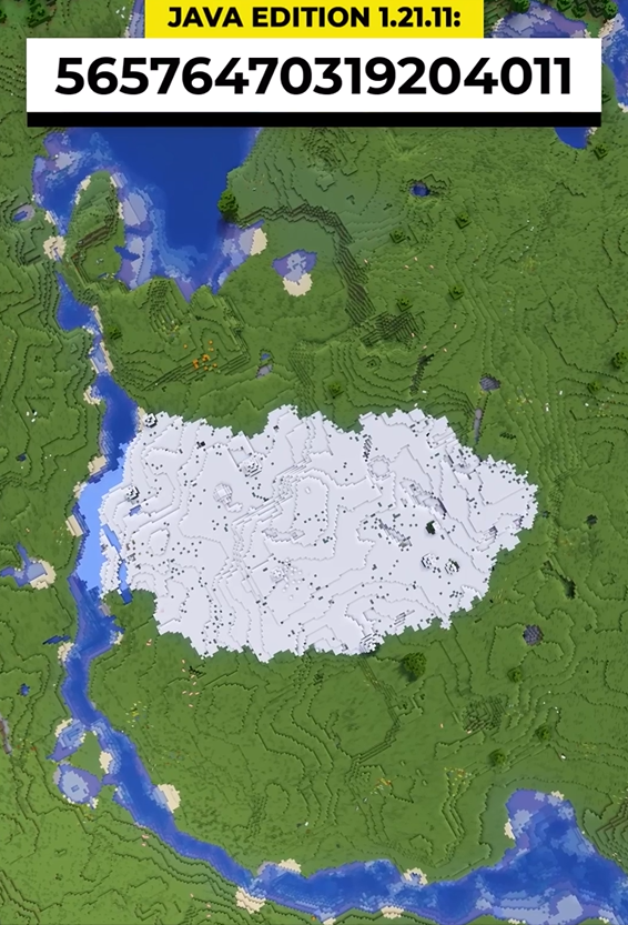Minecraft igloo seed surrounded by expansive plains