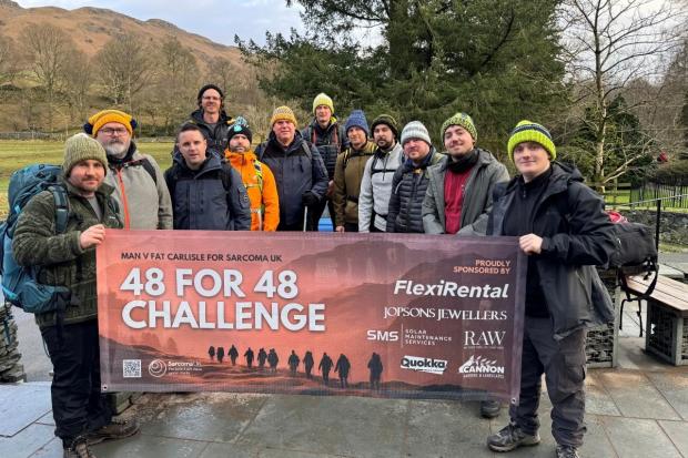 Carlisle men take on gruelling 48-mile winter trek for charity