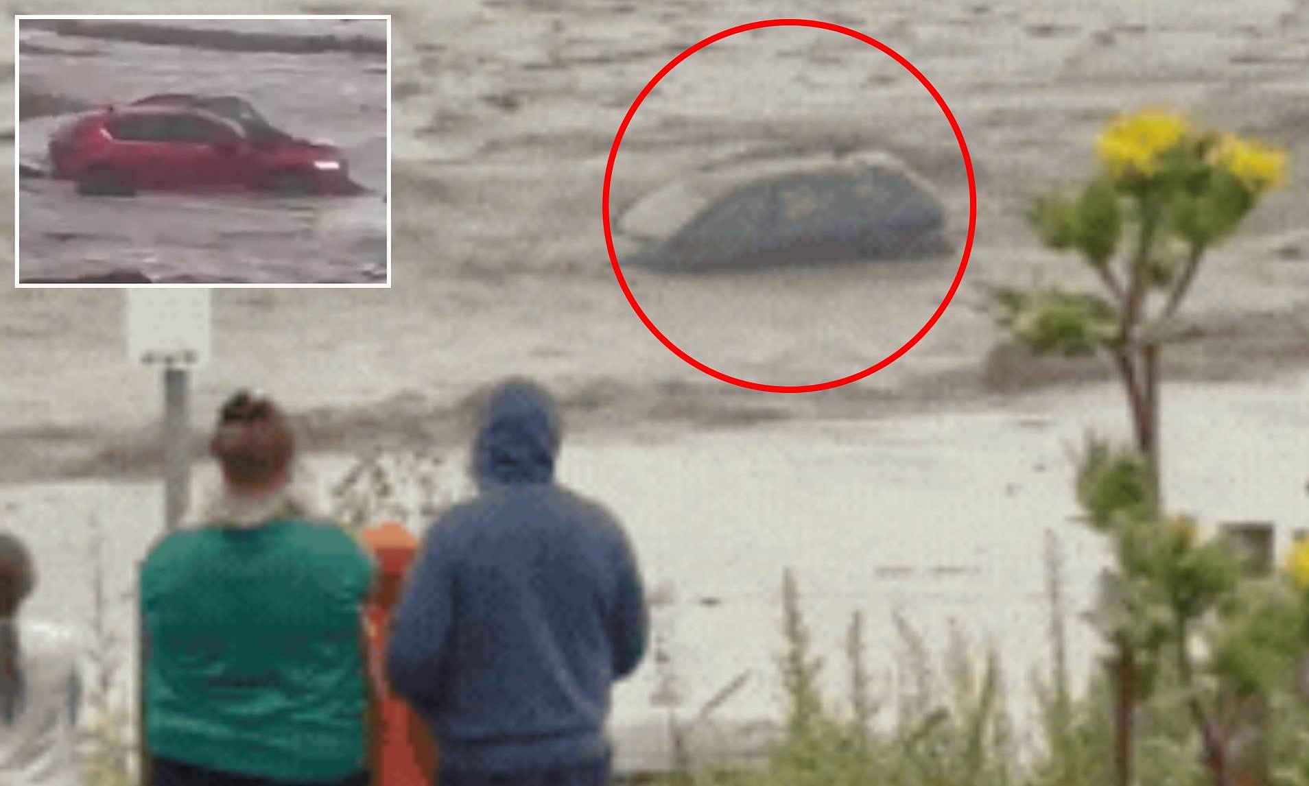 Cars are swept out to sea and caravan parks are evacuated after hotspot ...