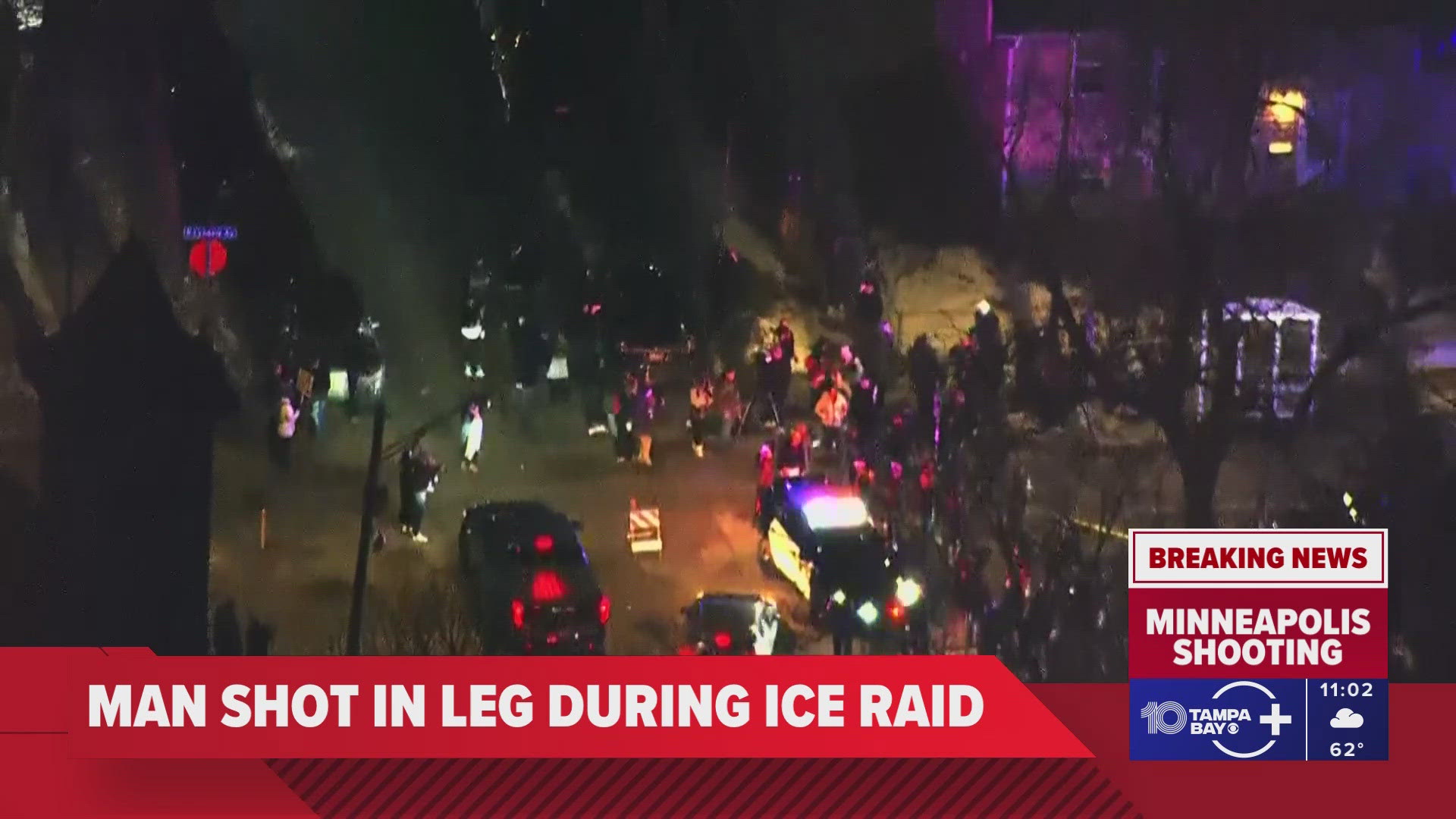 Federal officer shoots person in leg after being attacked during ...