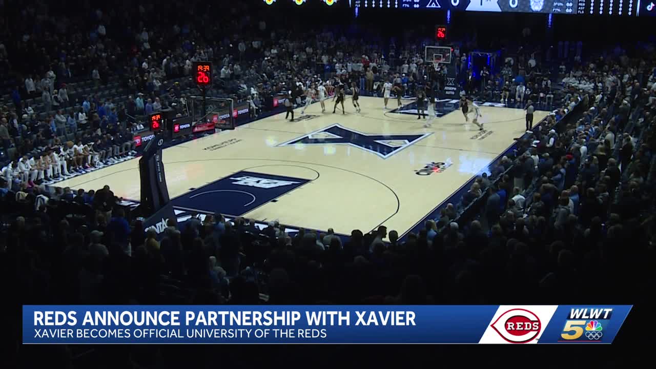 Reds, Xavier University celebrate new partnership at Cintas Center