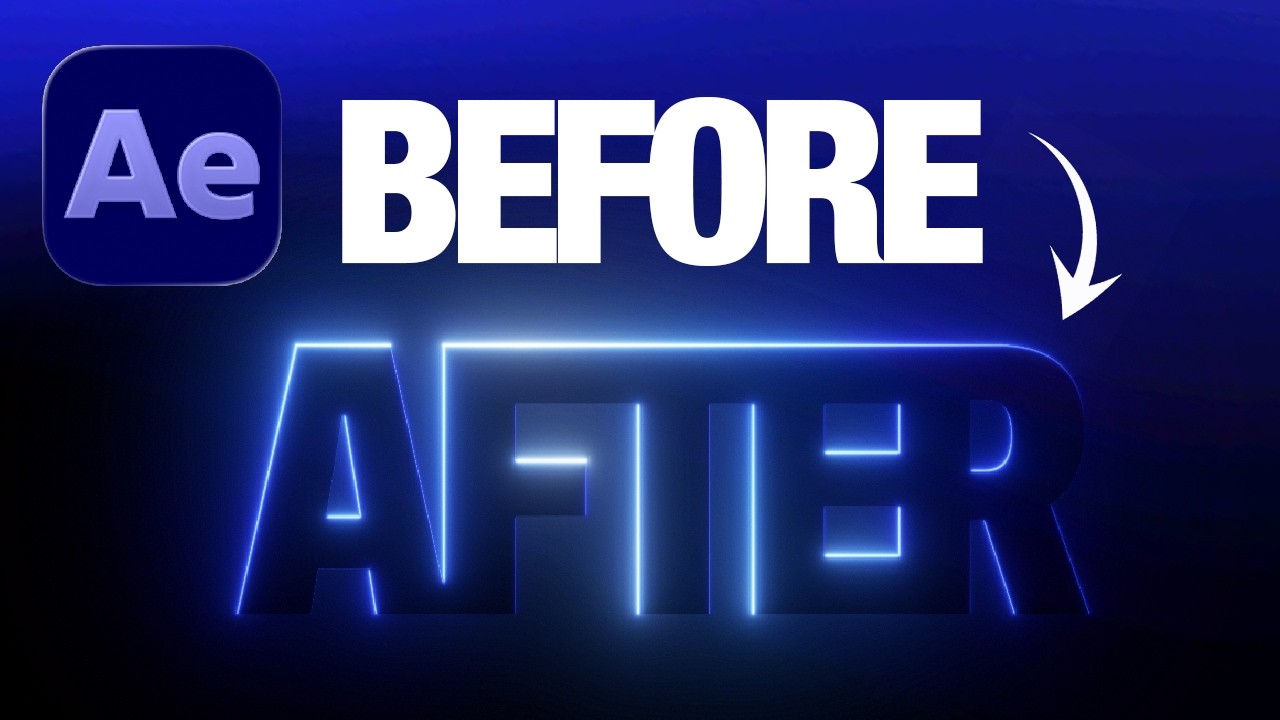 How to create shiny, glowing logos and text in After Effects