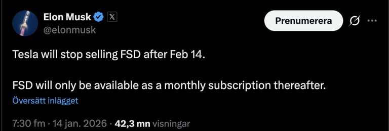 Teslas nya drag får Wall Street att sätta kaffet i halsen