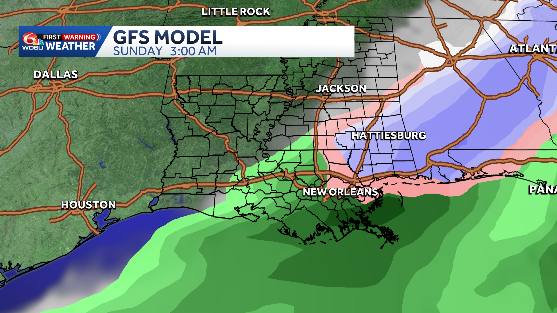 Southern wintry surprise this weekend? Here's the latest: