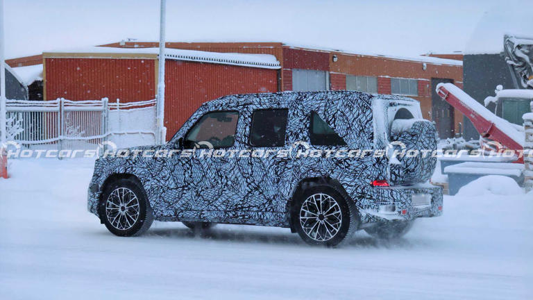 2027 Mercedes-Benz baby G-Class spotted testing in polar weather