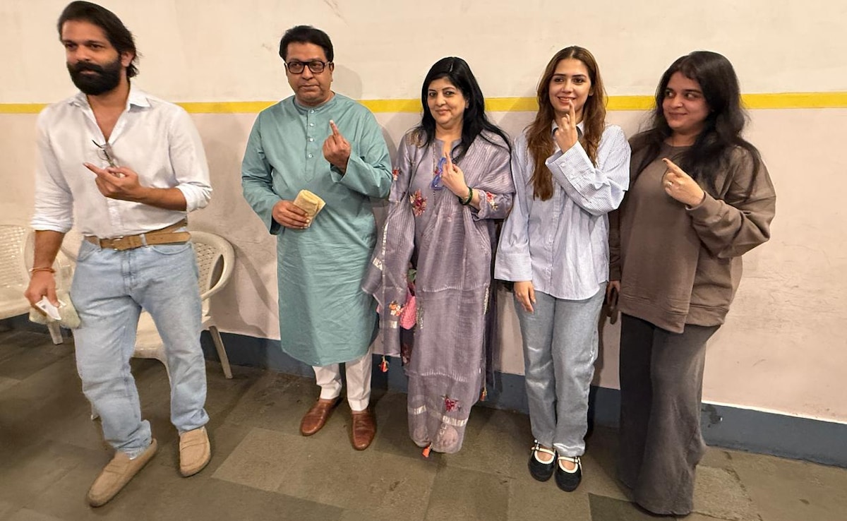 Ink mark can be wiped off with sanitiser: Raj Thackeray after voting in ...