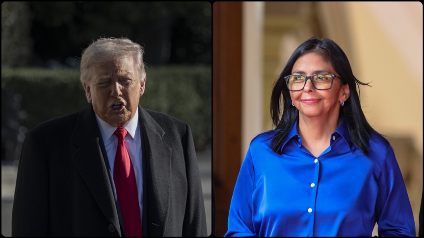 Trump, Venezuela geçici devlet başkanı Rodriguez ile görüşmesinde ...