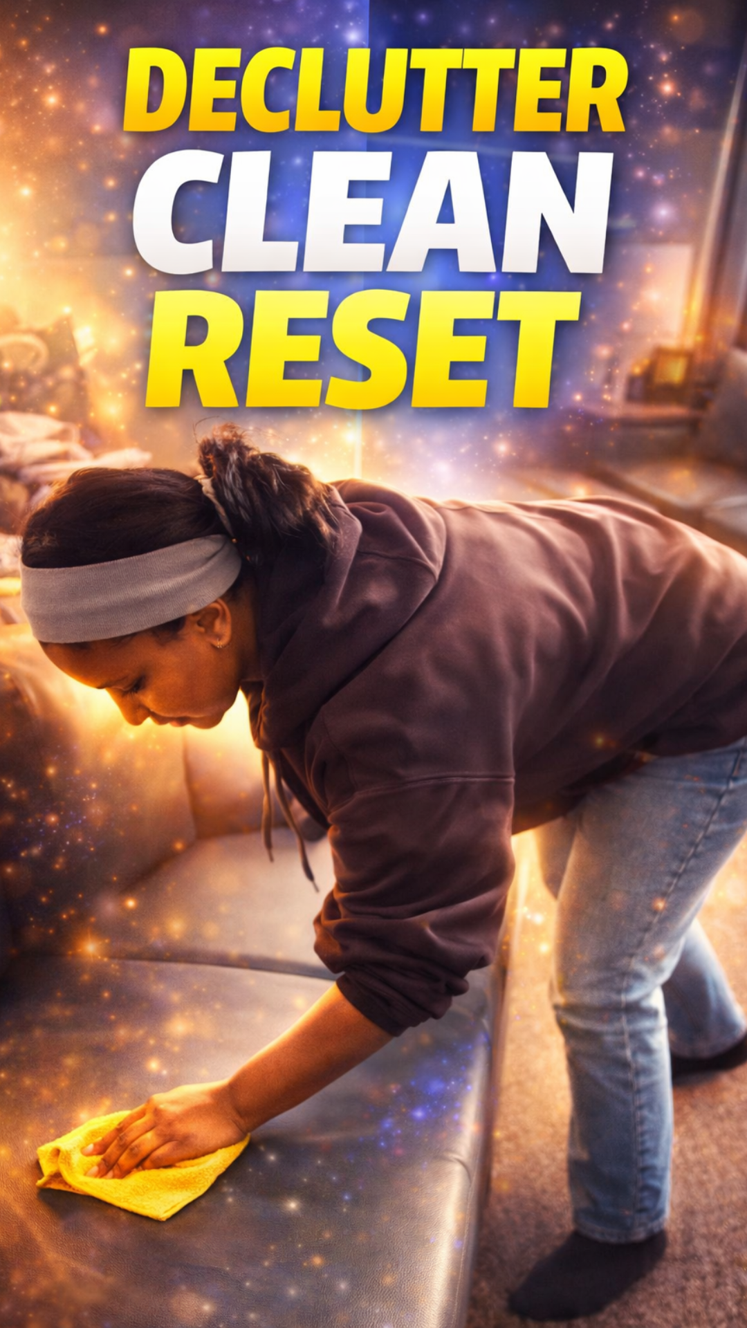 Productive cleaning motivation for a fresh start