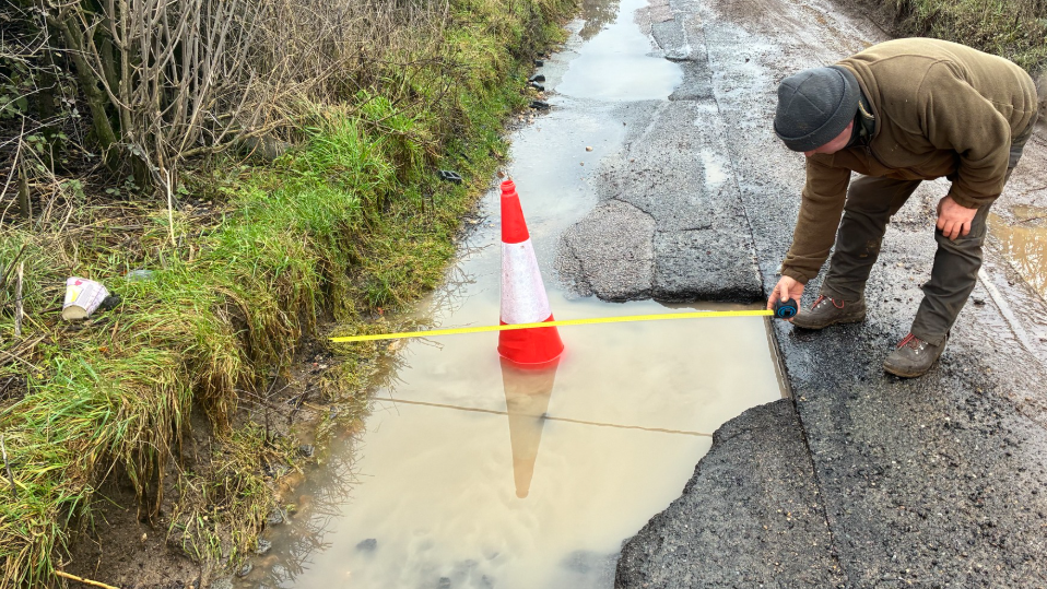 Potholes that caused daily punctures to be repaired