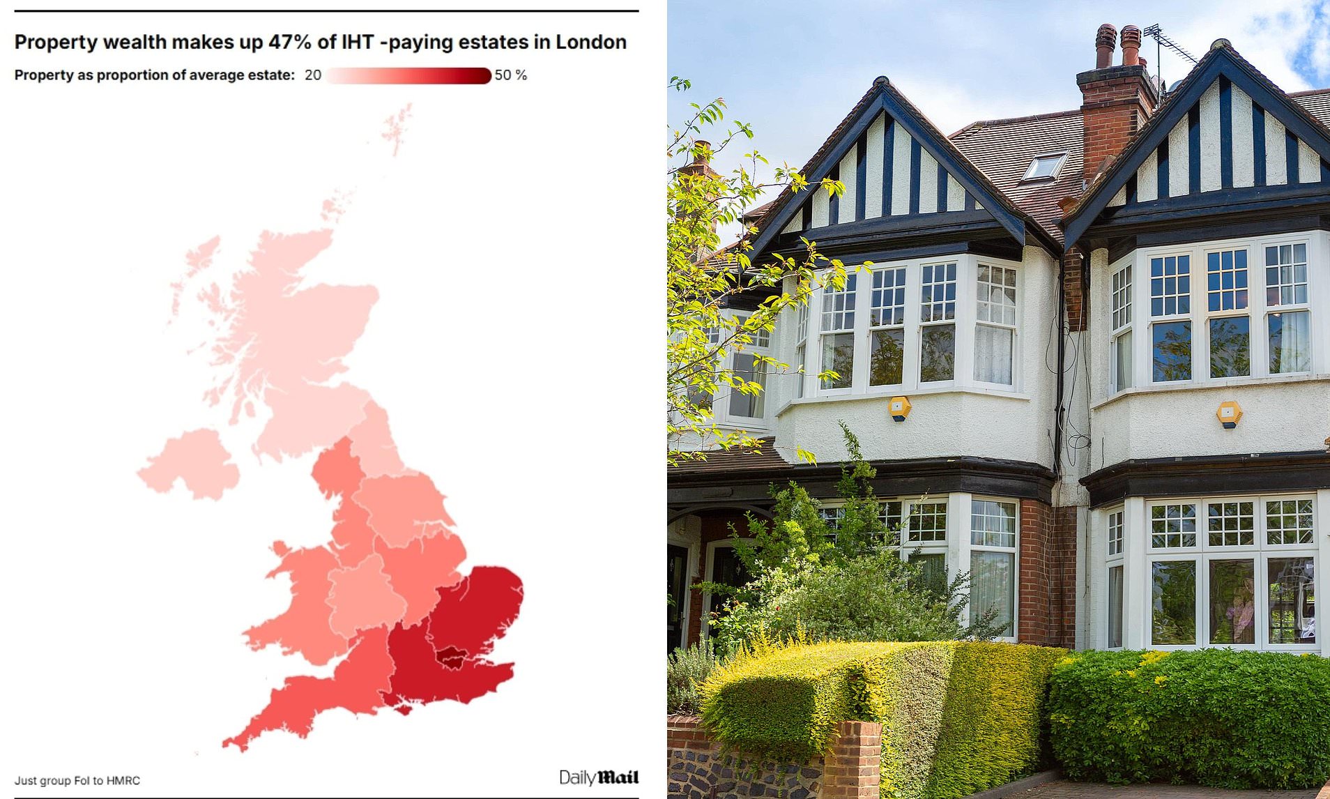 Property prices drag more people into inheritance tax as homes make up ...