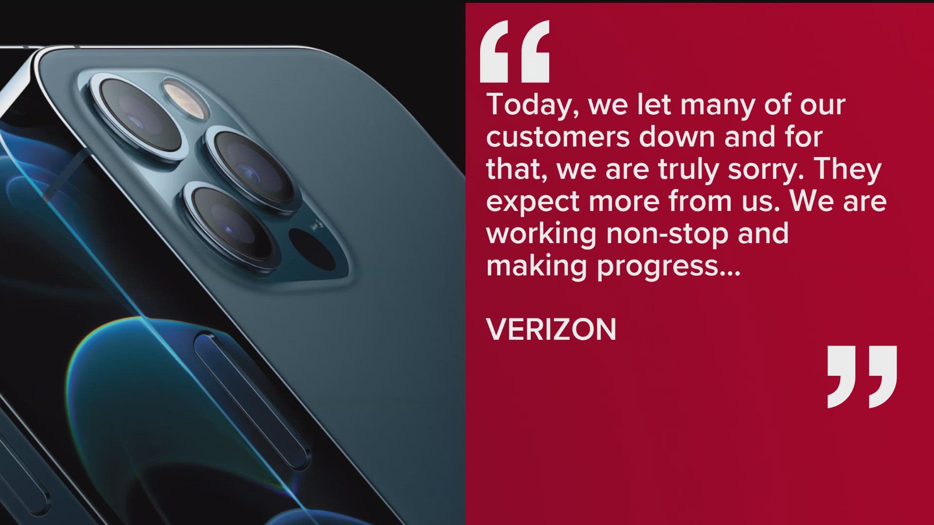 Verizon customers experience issues due to outage