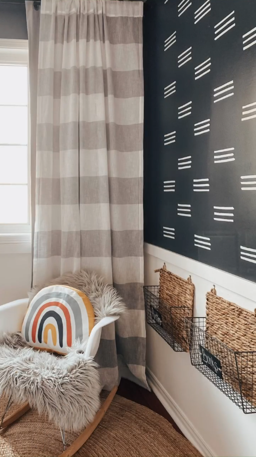 Easy wall sticker makeover - adding cuteness to a boring corner