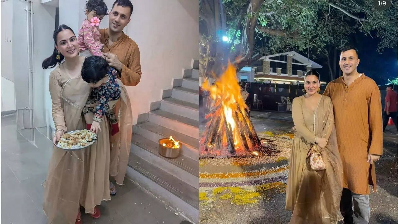 Shraddha Arya shares a glimpse into her Lohri celebration with kids ...