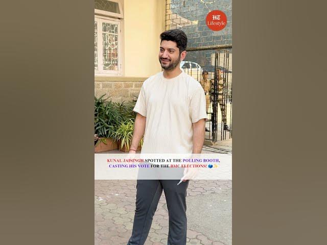 Kunal Jaisingh spotted at the polling booth casting his vote for the ...