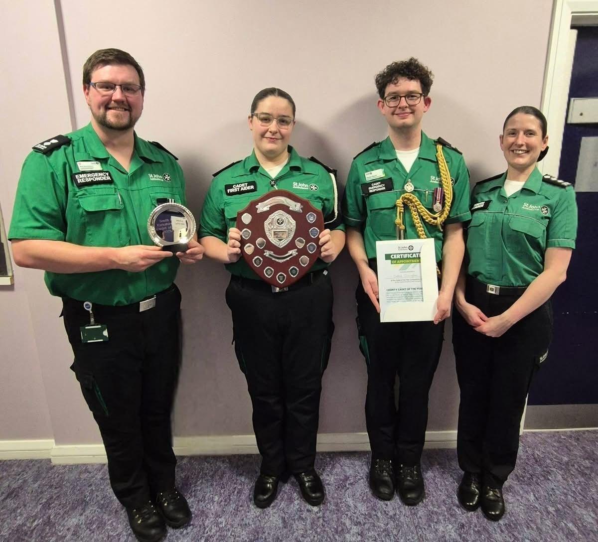 South and West Yorkshire teenager named St John Ambulance County Cadet ...