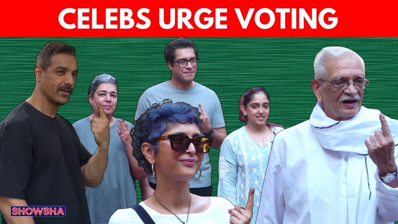 John Abraham, Aamir Khan’s family, Kiran Rao & Gulzar cast their vote ...