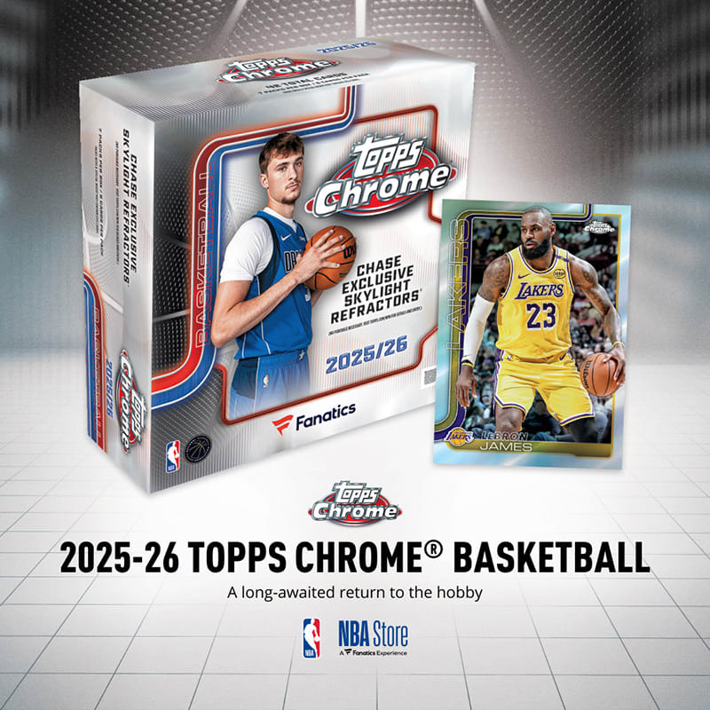 ToppsのNBAカード最新作「NBA 2025-26 TOPPS CHROME」が国内販売開始