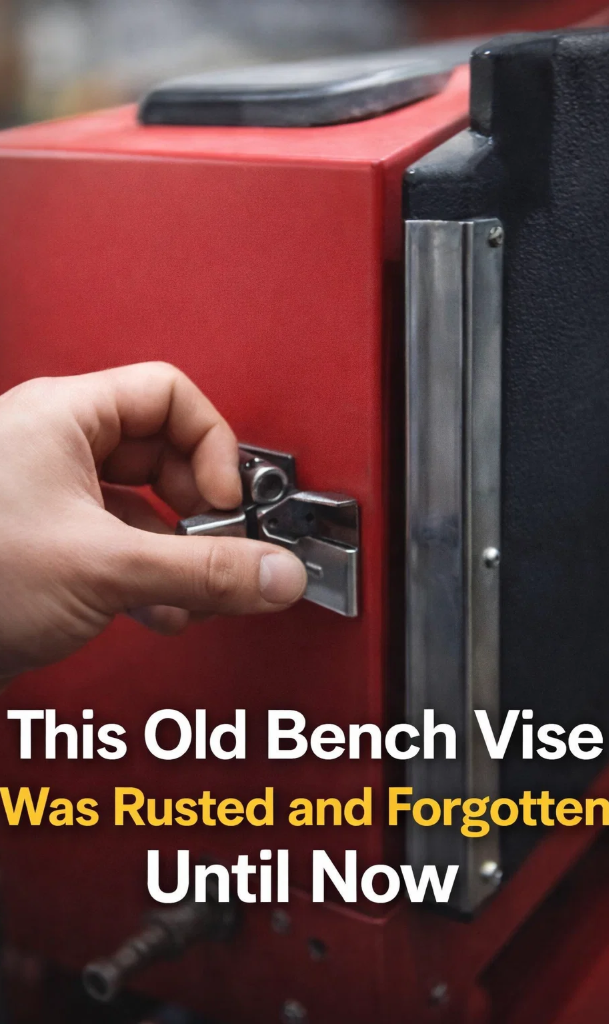 This old bench vise was rusted and forgotten until now