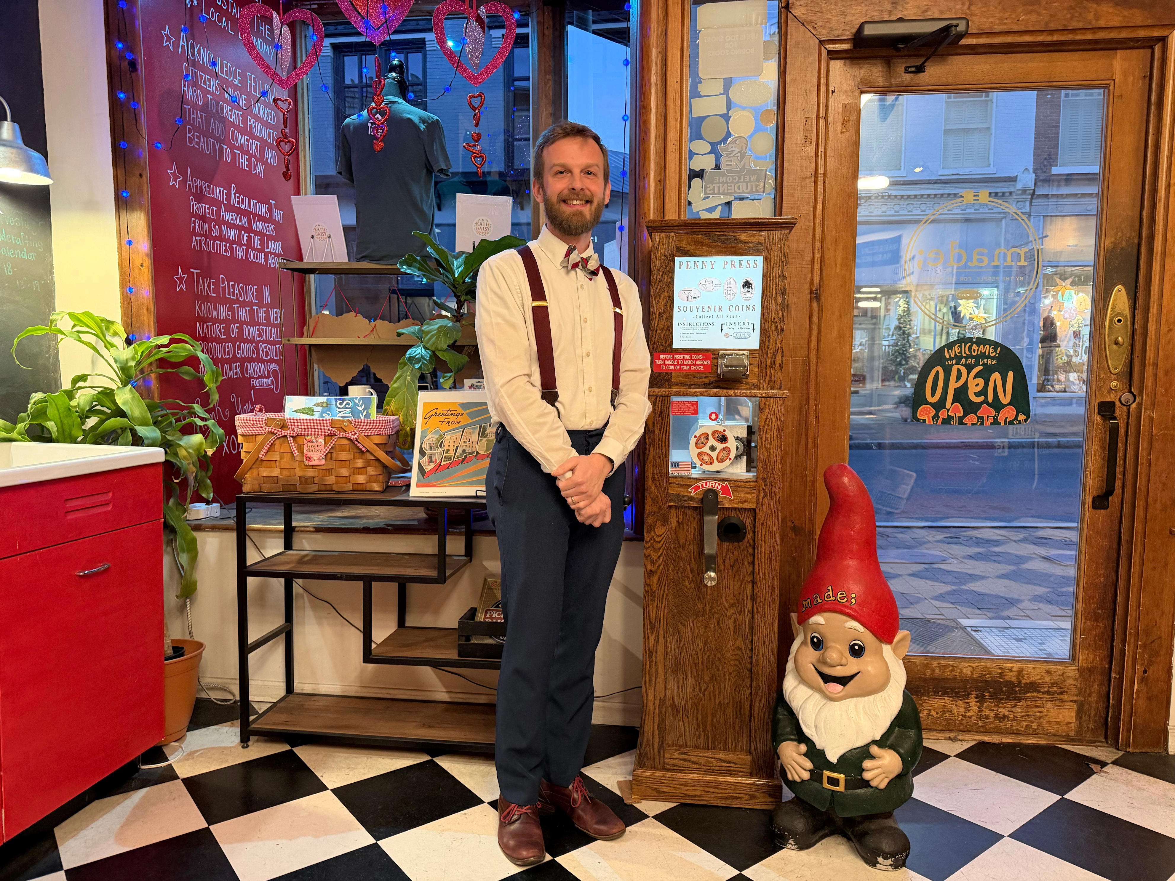 Staunton gets its first penny press: Scene on Main Street