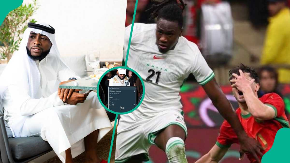 'Super Eagles defeat': Davido finally reacts after losing N495m bet