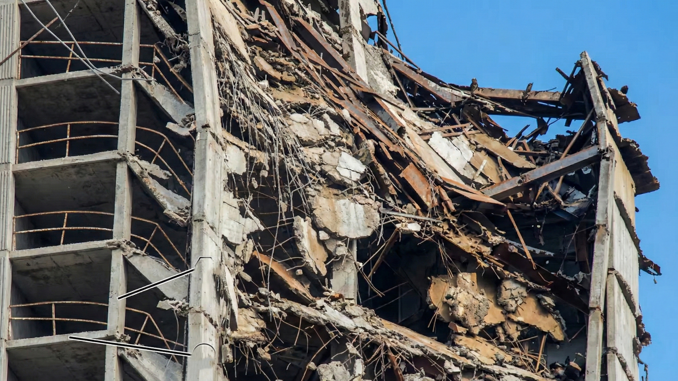 “They poured the concrete. Then the building collapsed”