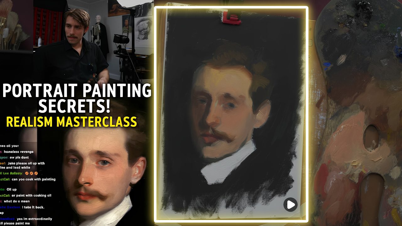 Portrait painting techniques from Sargent: Step-by-step creation and ...