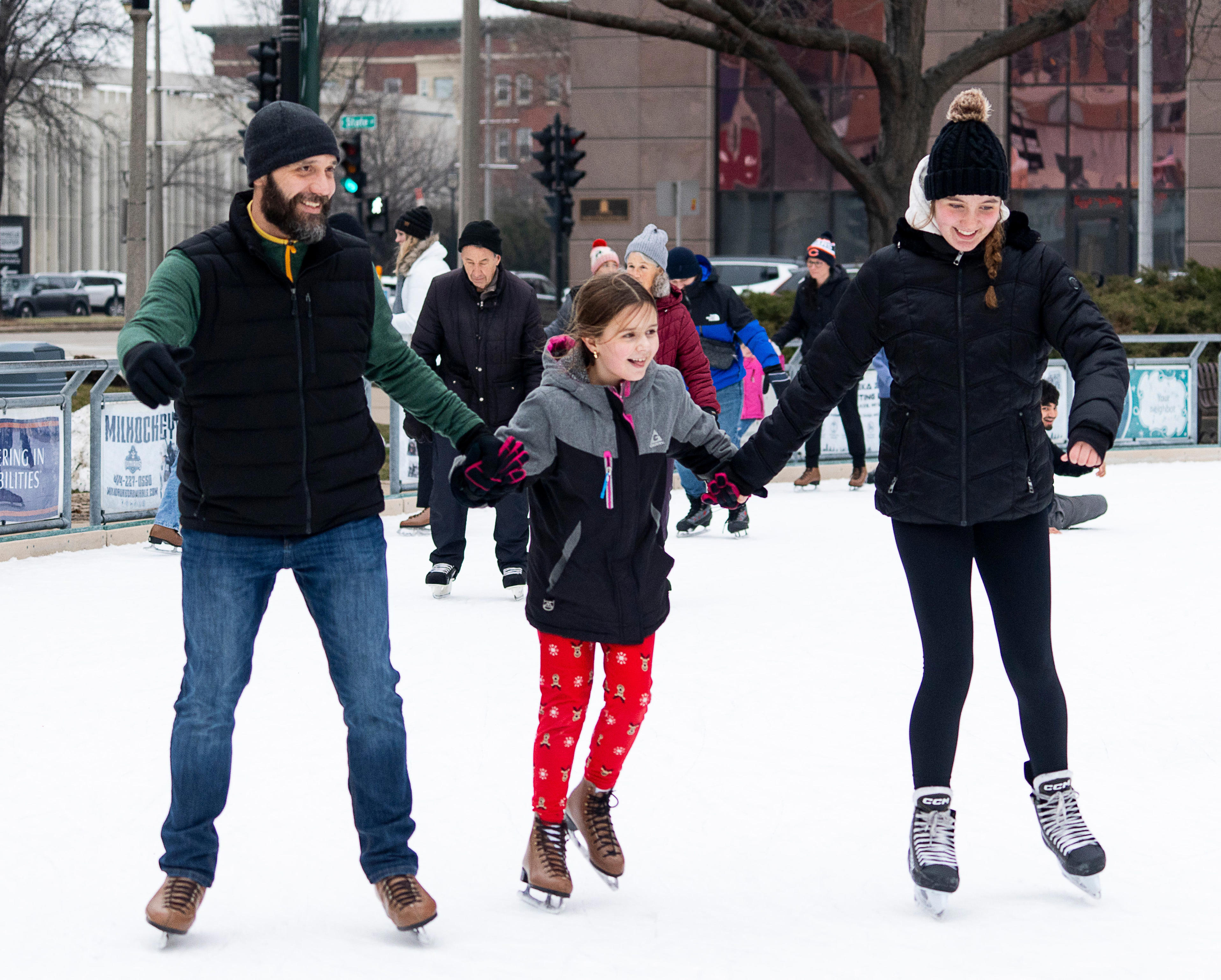 Weather permitting, here are Milwaukee area outdoor ice skating rinks