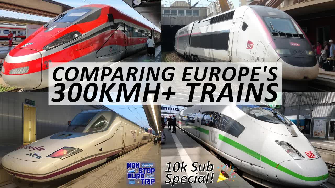 EUROPE'S 300KMH HIGHSPEED TRAINS COMPARED! ICE 3 v TGV DUPLEX v AVE S ...